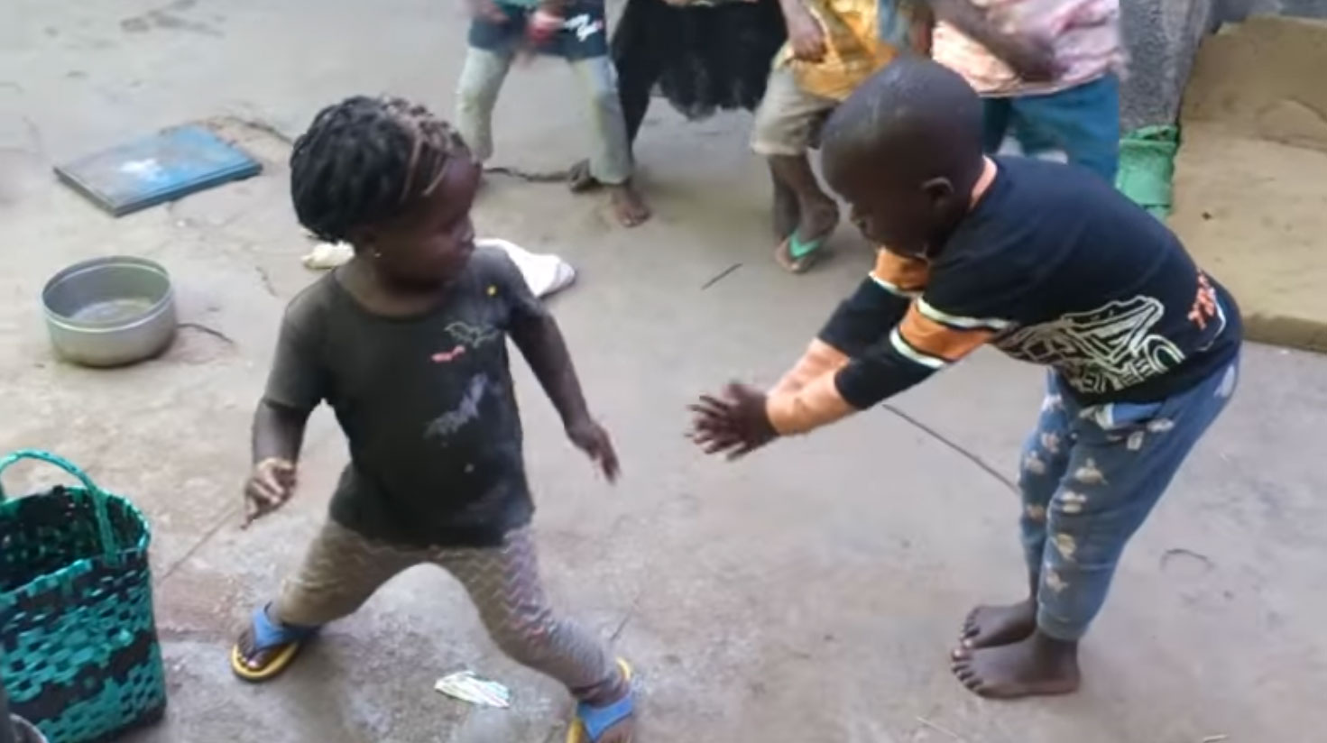 Children In Uganda Line Up On Street, But When Music Plays They Break ...