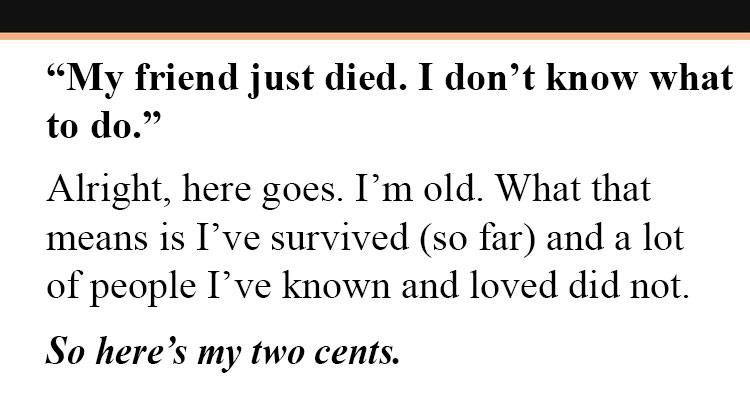 Devastated Young Man Posts Online After Friend's Death, Then Old Man ...