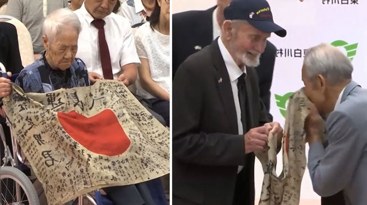 Marine Takes Flag From Fallen Enemy During WWII, 73 Yrs Later Comes ...