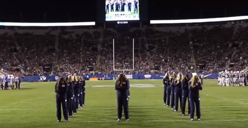 BYU Mascot Cosmo Cougar Dances With Cougarettes– InspireMore