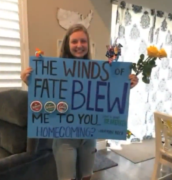 Wind Blows Teen's Homecoming Proposal To Wrong Yard — InspireMore