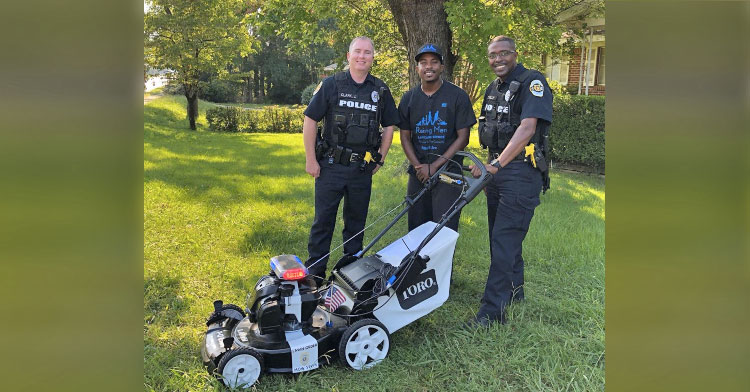 Rodney Smith Jr. Starts "Mowing With Cops" Campaig. -InspireMore