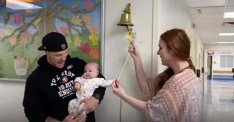 Newborn Baby Rings Bell After Being Cancer-Free. -InspireMore