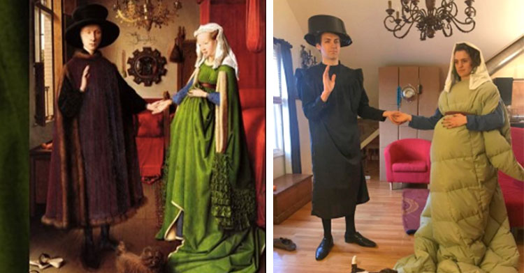 25 People Who Got Creative To Recreate Museum Art At Home. -InspireMore