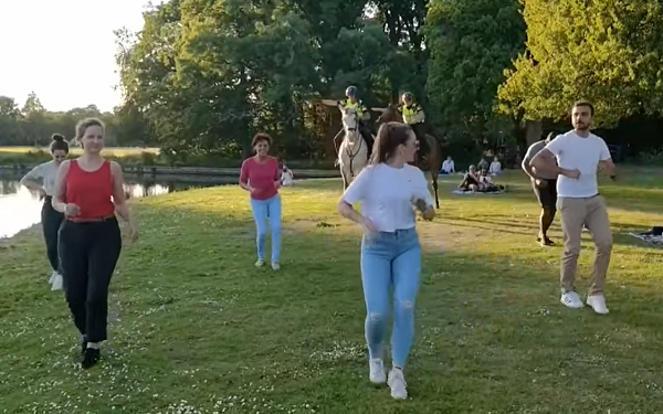 Police Horses Crash Socially-Distant Salsa Lesson In Adorable Video ...