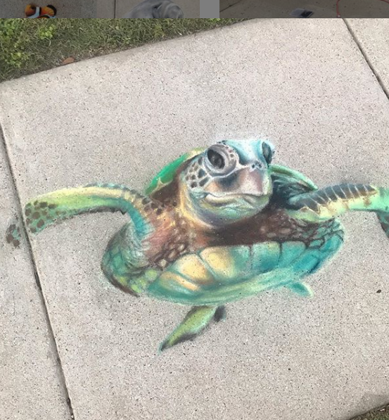 Mother-Daughter Team Is Creating Stunning Chalk Art To Make Neighbors ...