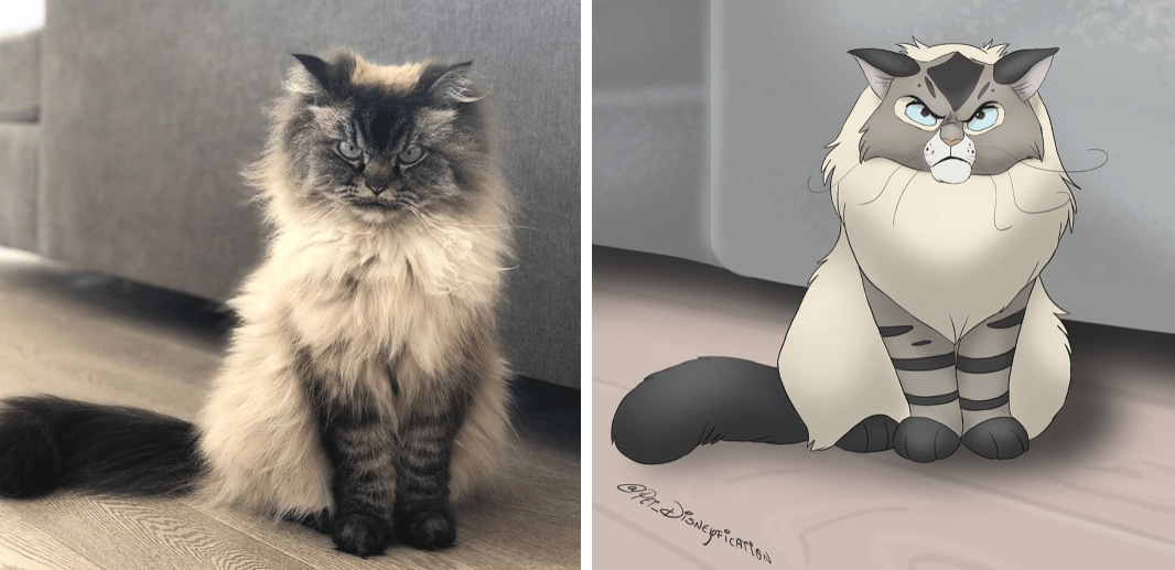 Artist “Disneyfies” Fans’ Pets In Adorable Illustrations. – InspireMore