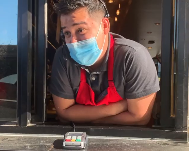 Starbucks Cashier Makes It His Mission To Give Pep Talks To Boy With ...
