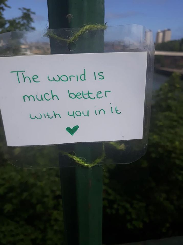 Woman Disperses "Messages Of Hope" That Save People From Suicide ...