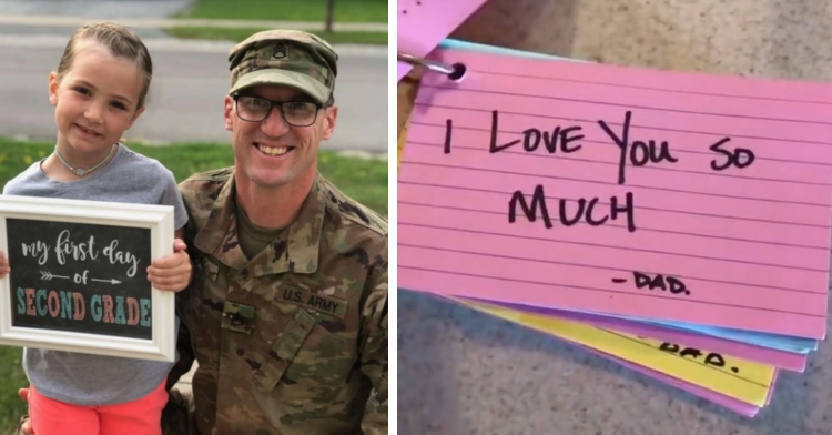 Army Dad Writes 270 Notes To Keep His Daughter Company Every Day He’s ...