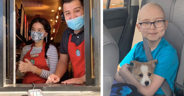 Starbucks Cashier Makes It His Mission To Give Pep Talks To Boy With ...