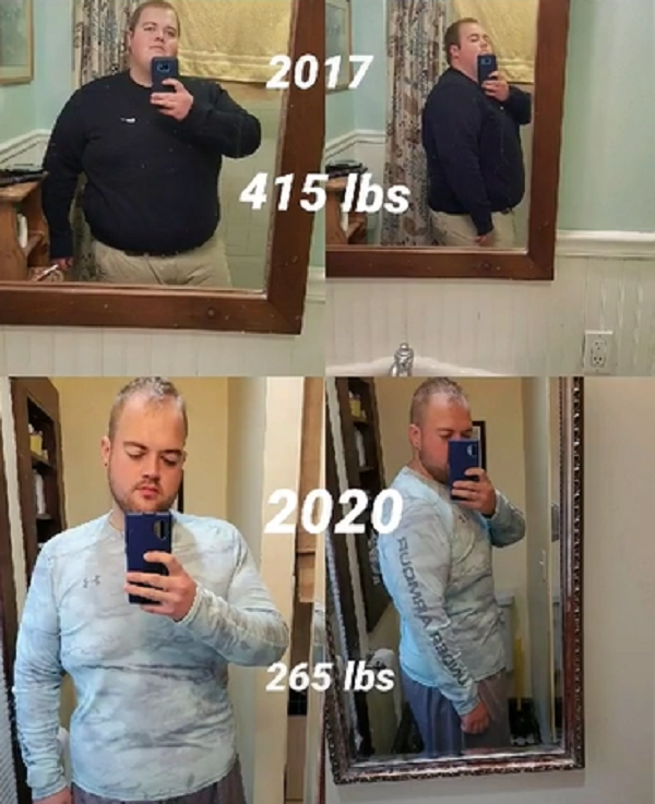 Overweight College Grad Adopts Dog & Drops 200 lbs. To Start New Life ...