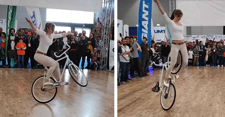 Artistic Cyclist Leaves Everyone Speechless With Gravity-Defying ...