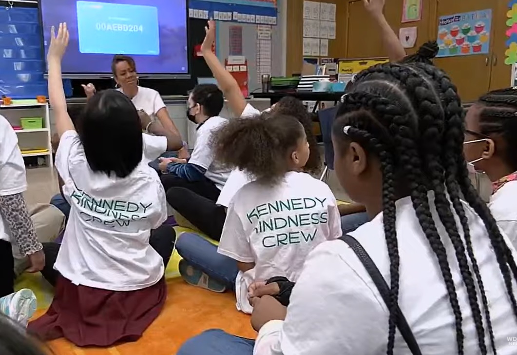 Students Spread Smiles Outside The Classroom As Part Of Teacher's ...