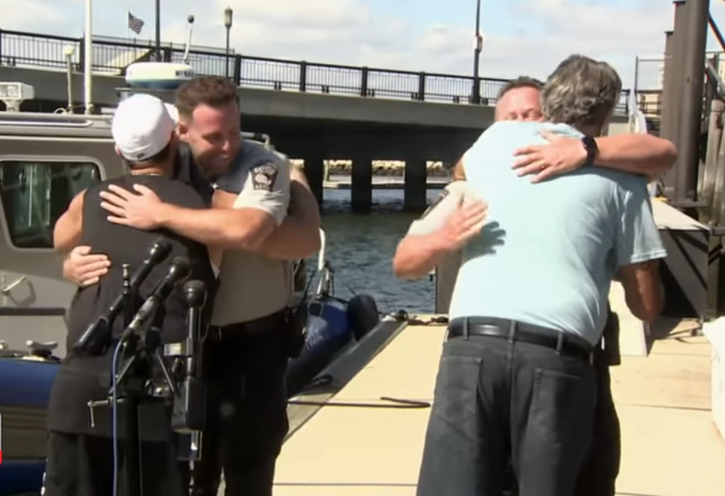 "Help Him First." Cops Rescue 2 Fishermen Clinging To Cooler 8 Miles ...