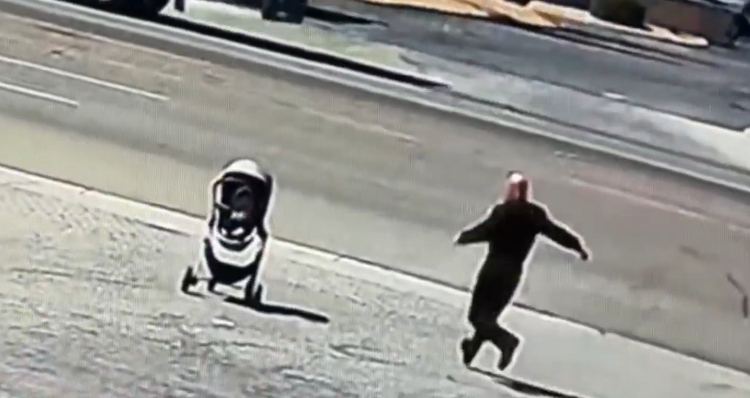 Baby Careens Toward Traffic In Stroller Until A Stranger Appears Out Of ...