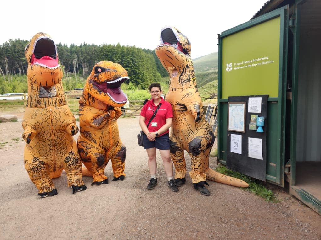 Jurassic Walk! Dinos Take On Highest Peak In South Wales To Raise Money ...