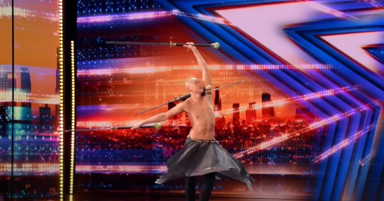 "Beautiful And Dangerous." Sword Balancing Act Has "AGT" Judges On The ...