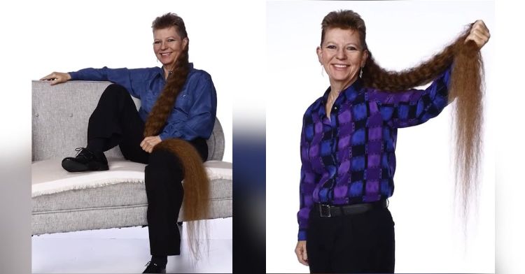 Woman's Spectacular Mullet Is Longer Than She Is Tall, Earning Her A ...
