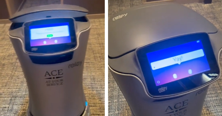 Weirdly Cute Robot Runs Errands For Hotel Guests.