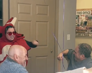 Woman Performs Side-Splitting "Kid Rock" Singing Telegram For Birthday ...