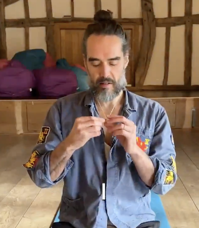 Actor Russell Brand Shares Insightful Reason That He Wears A Cross ...