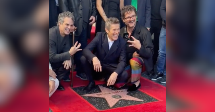 Willem Dafoe, Pedro Pascal, & Mark Ruffalo Film Silly Clip By Dafoe’s ...