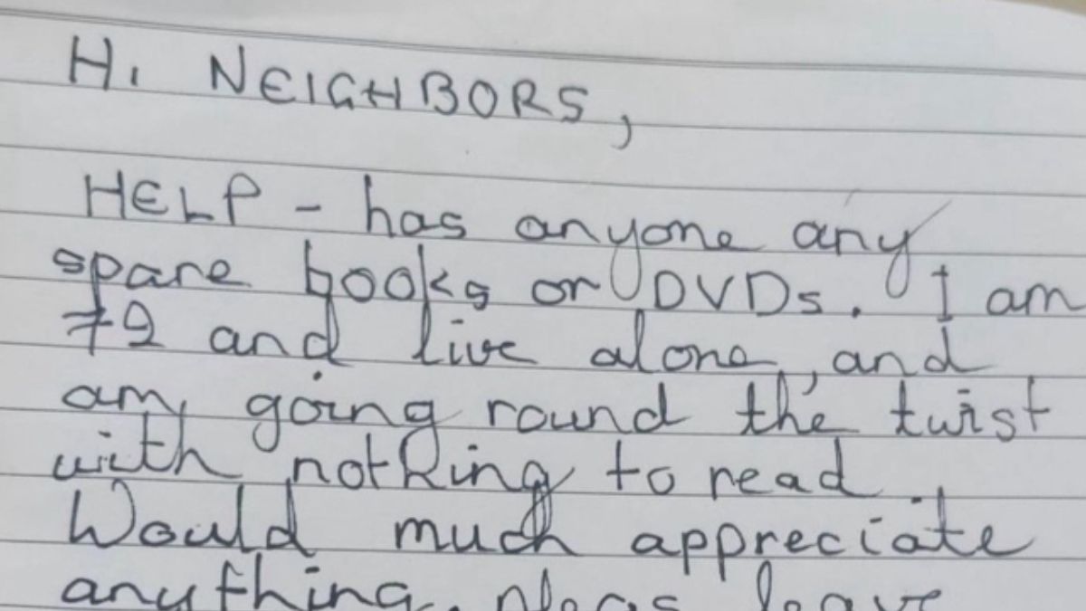 Lonely Elderly Woman Leaves Note Pleading For Help From Her Neighbors ...
