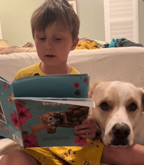 Rescue Dog Helps Little Boy Battle His Insecurities With Dyslexia