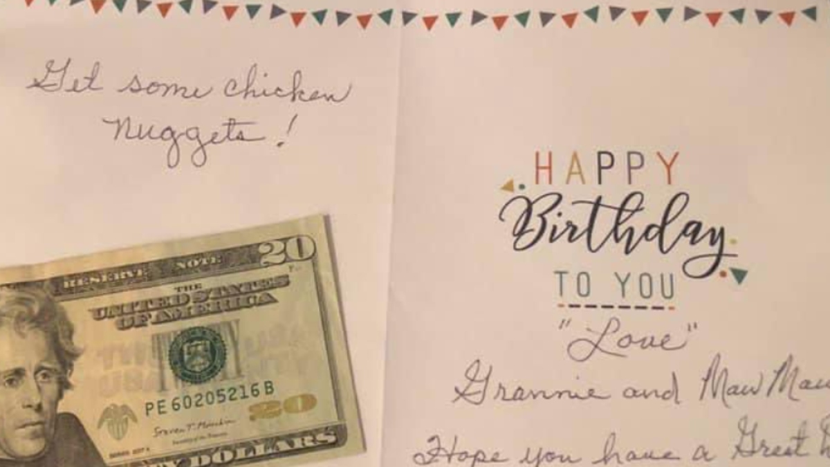 "Get Some Chicken Nuggets" Man Shares Birthday Card From Nan – InspireMore