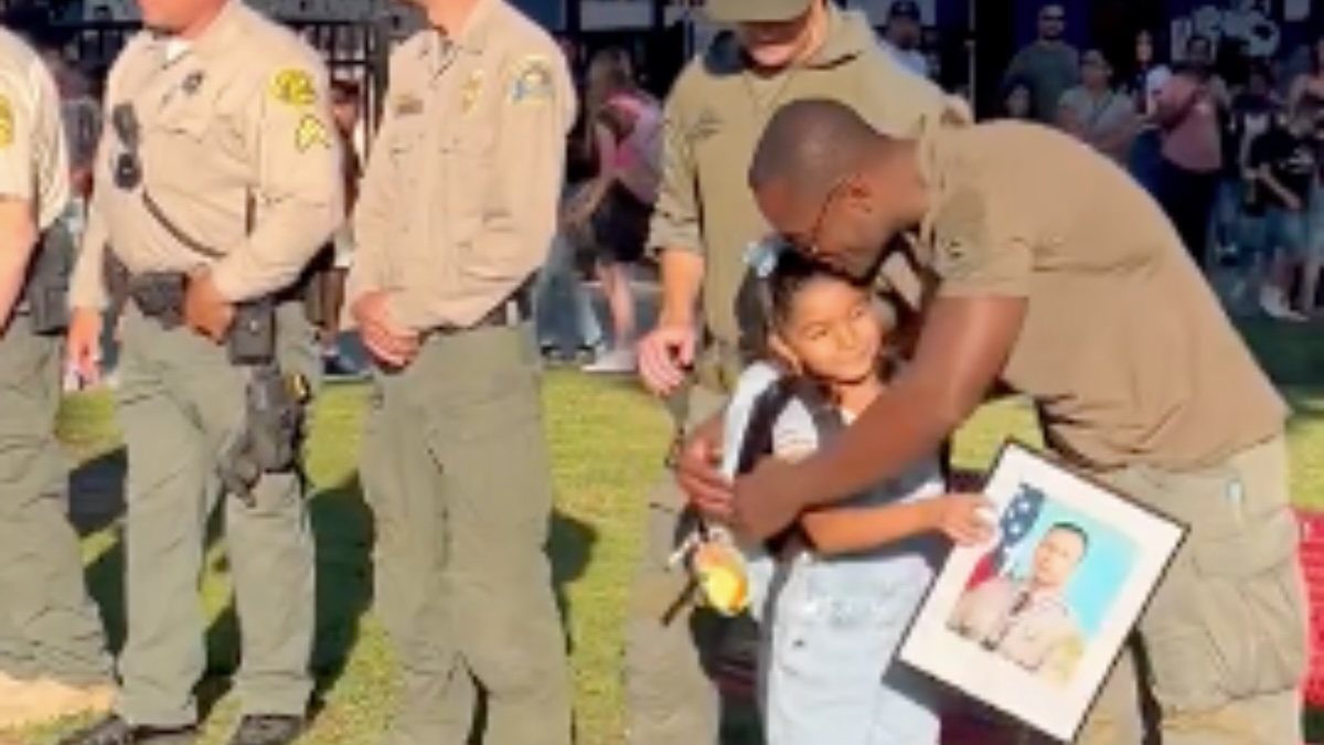 Sheriff's Deputies Show Up In Droves For Late Officer's Daughter
