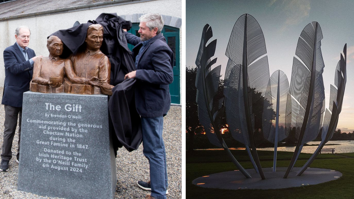 Ireland Unveils Statue Honoring The Choctaw Nation's Generosity ...