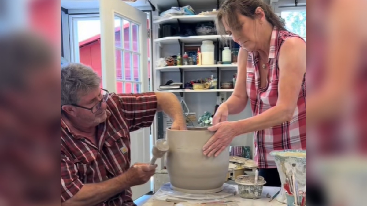Couple Builds Pottery Studio In Backyard To Create Art Together ...