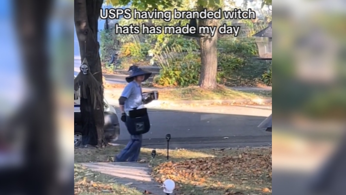 USPS Driver Dons Special Attire In Honor Of Spooky Season – InspireMore