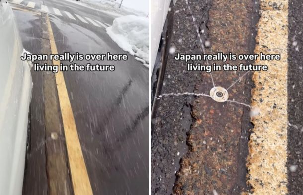 Japanese Road Hack For Snowy Weather Is Genius – InspireMore