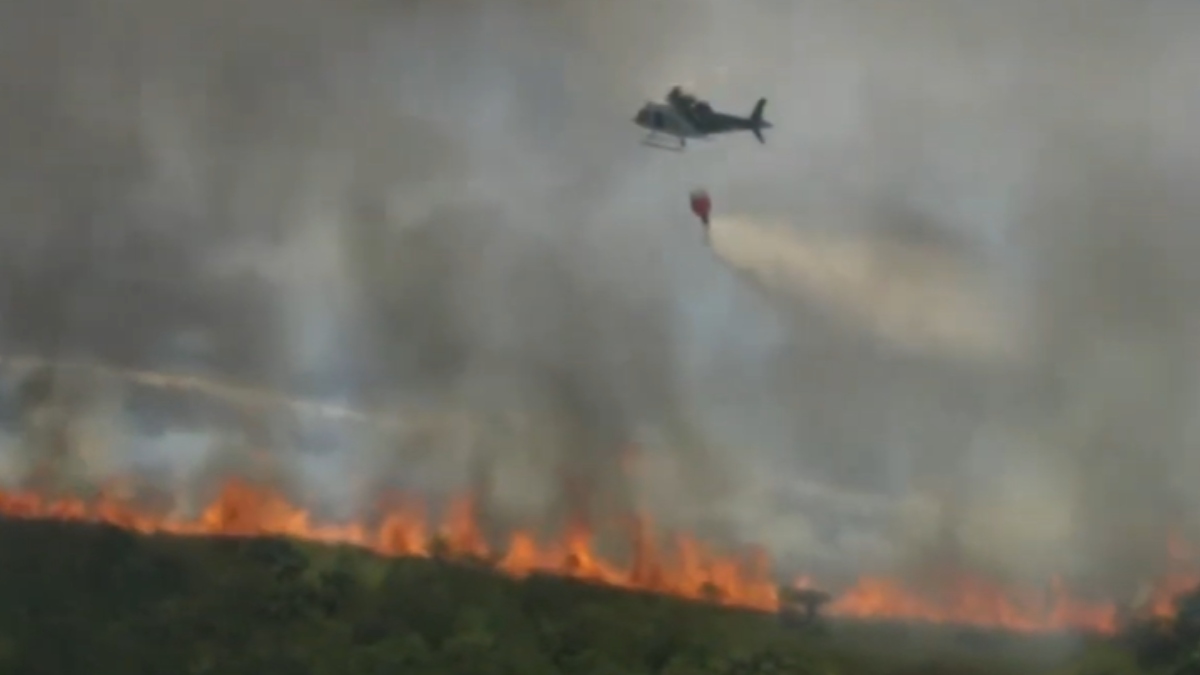 Firefighters Battle Massive Blaze Cutting Off Major Florida Cities ...