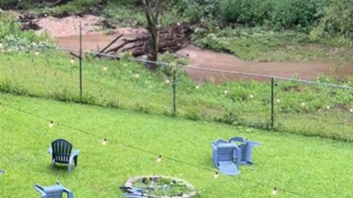 Time-Lapse Shows Tiny Backyard Creek Undergoing Flash Flood – InspireMore
