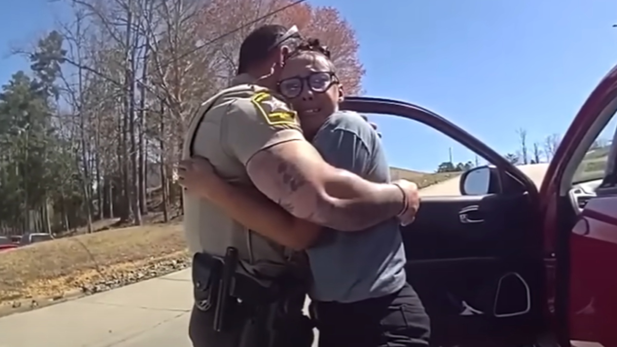 Traffic Stop Turns Into A Moment Of Connection With Cop Driver