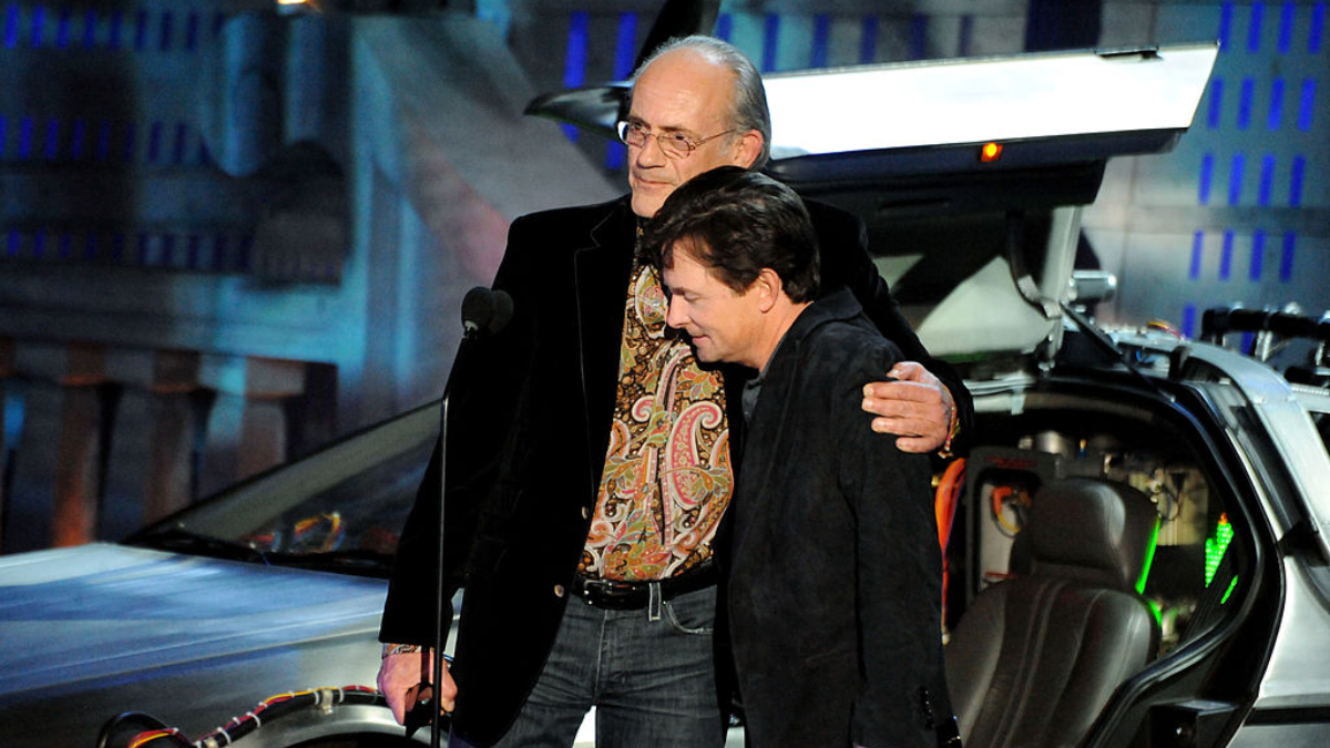 Michael J. Fox Goes 'Back to the Future' With Christopher Lloyd