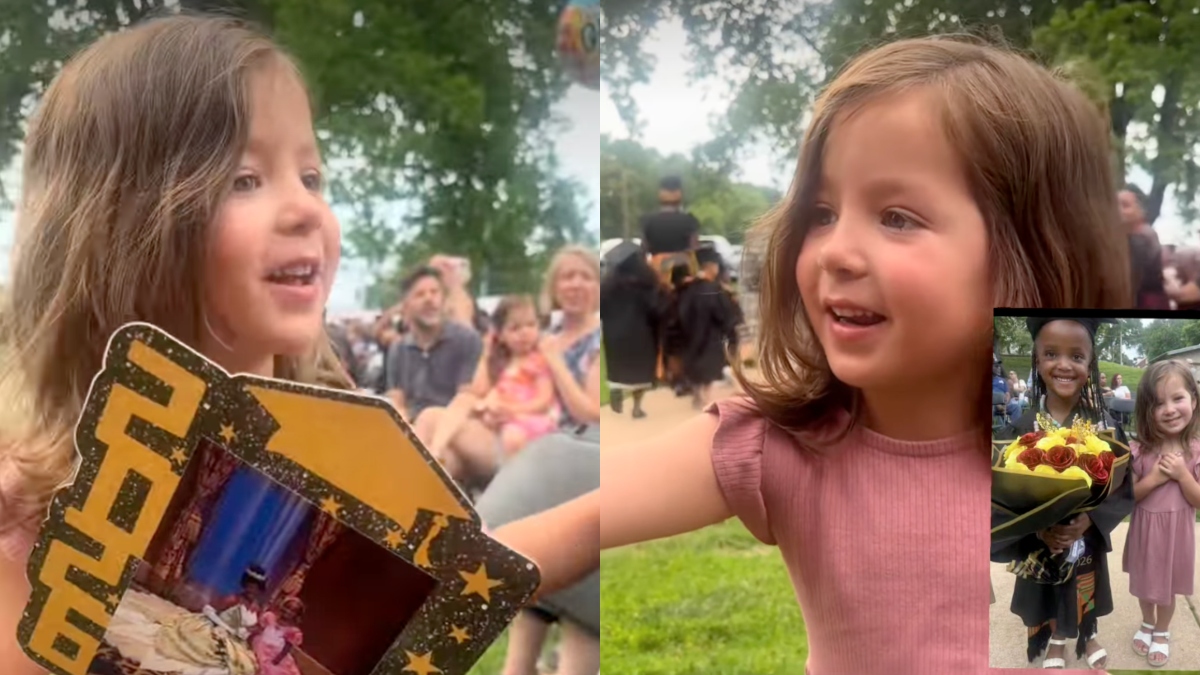 Little Girl Has Sweetest Reaction to Bestie’s Pre-K Graduation ...